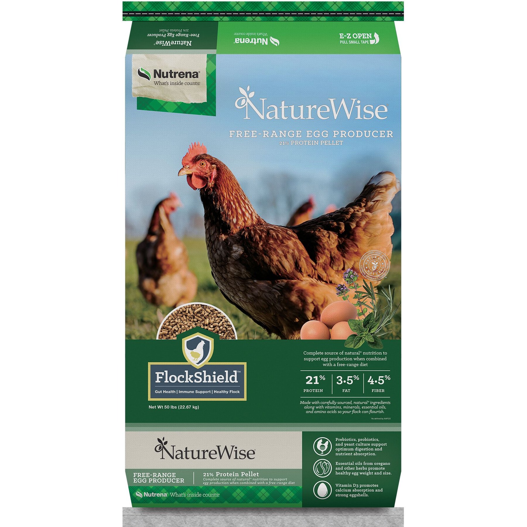 NUTRENA NatureWise Egg Producer 21% Protein Layer Pellet Chicken Feed ...