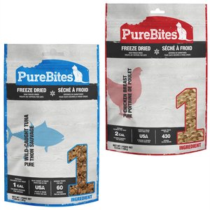 PUREBITES Chicken Breast Freeze-Dried Raw Cat Treats, 5.5-oz bag ...