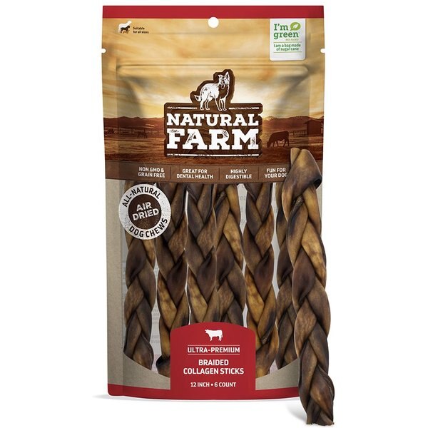 NATURAL FARM Collagen Sticks Dog Treats, 12-in, 12 count - Chewy.com