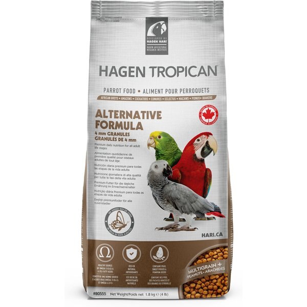 TROPICAN Alternative Formula Parrot Food, 4-lb bag - Chewy.com
