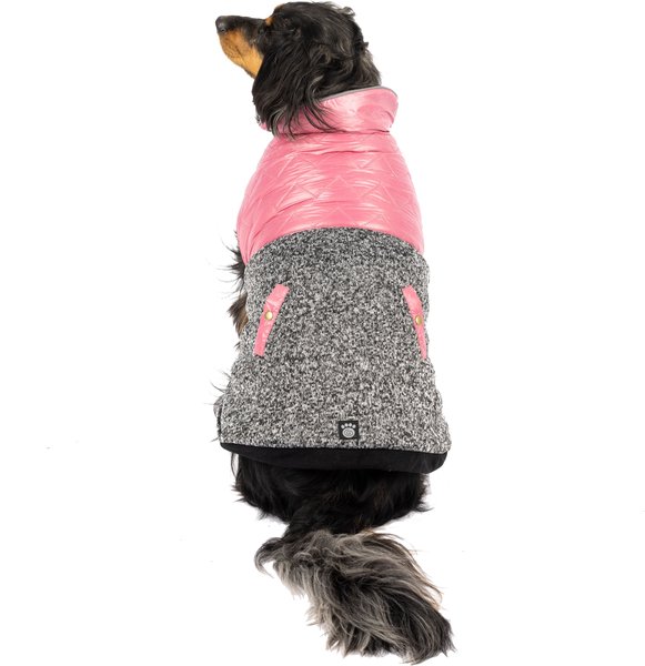 Discontinued - PETRAGEOUS DESIGNS Colorblock Radiator Fleece Dog Puffer ...