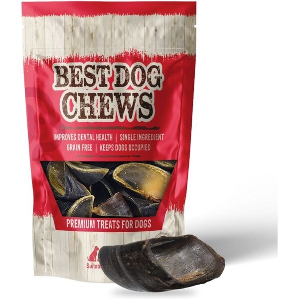 BEST DOG CHEWS Cow Hooves Beef Flavored Dog Chews, 12 count - Chewy.com