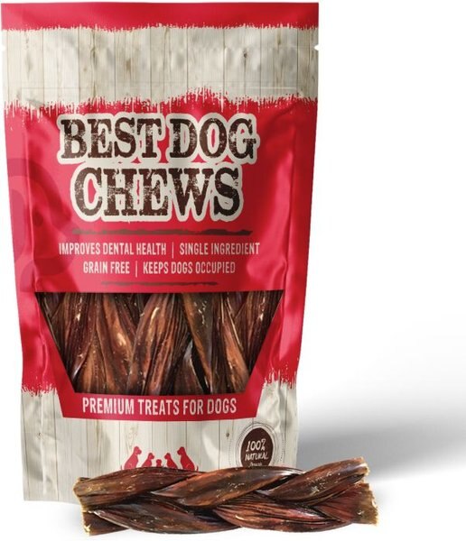 BEST DOG CHEWS Braided Gullet Beef Flavored 6-in Dog Chews, 3 count ...