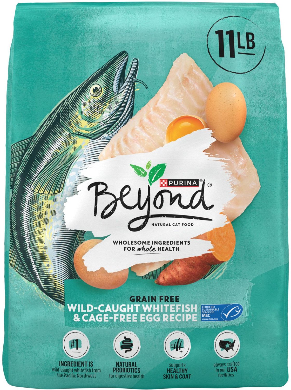 PURINA BEYOND Grain-Free Natural Simply Wild Caught Whitefish & Cage ...