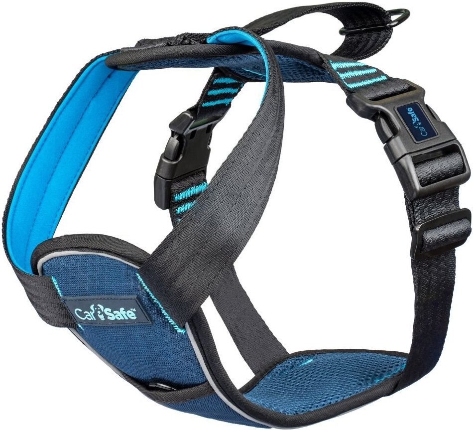 CARSAFE Crash Tested Back Clip Dog Harness, Blue, Medium - Chewy.com