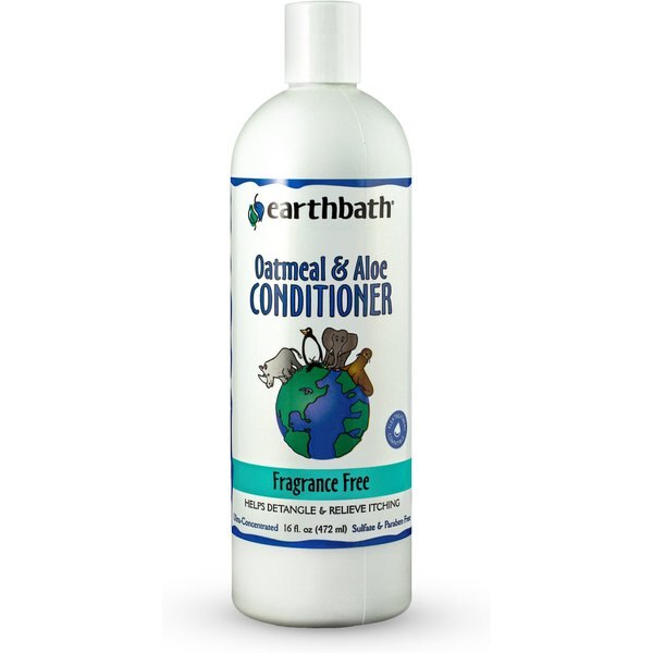 EARTHBATH Oatmeal & Aloe Dog & Cat Conditioner, Vanilla & Almond, 16-fl ...
