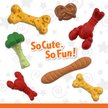 NYLABONE Power Chew Broccoli Dog Toy Bacon Cheese, Large - Chewy.com