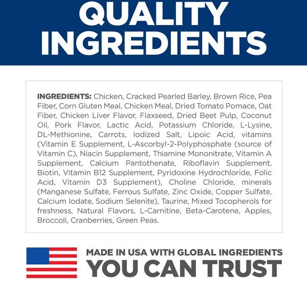 HILL'S SCIENCE DIET Adult Perfect Weight Small Bites Chicken Recipe Dry ...