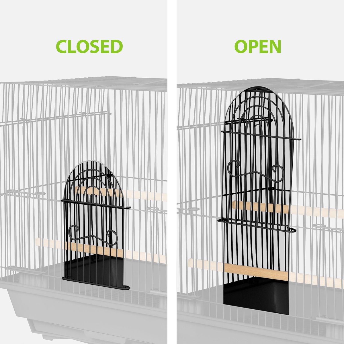 CAITEC 355S Starter Kit Bird Cage, Black - Chewy.com