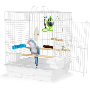 CAITEC 448S Starter Kit Bird Cage, White - Chewy.com