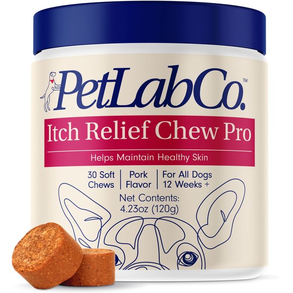 PETLAB CO. Itch Relief Pro Pork Flavor Dog Supplement, 30 Count - Chewy.com