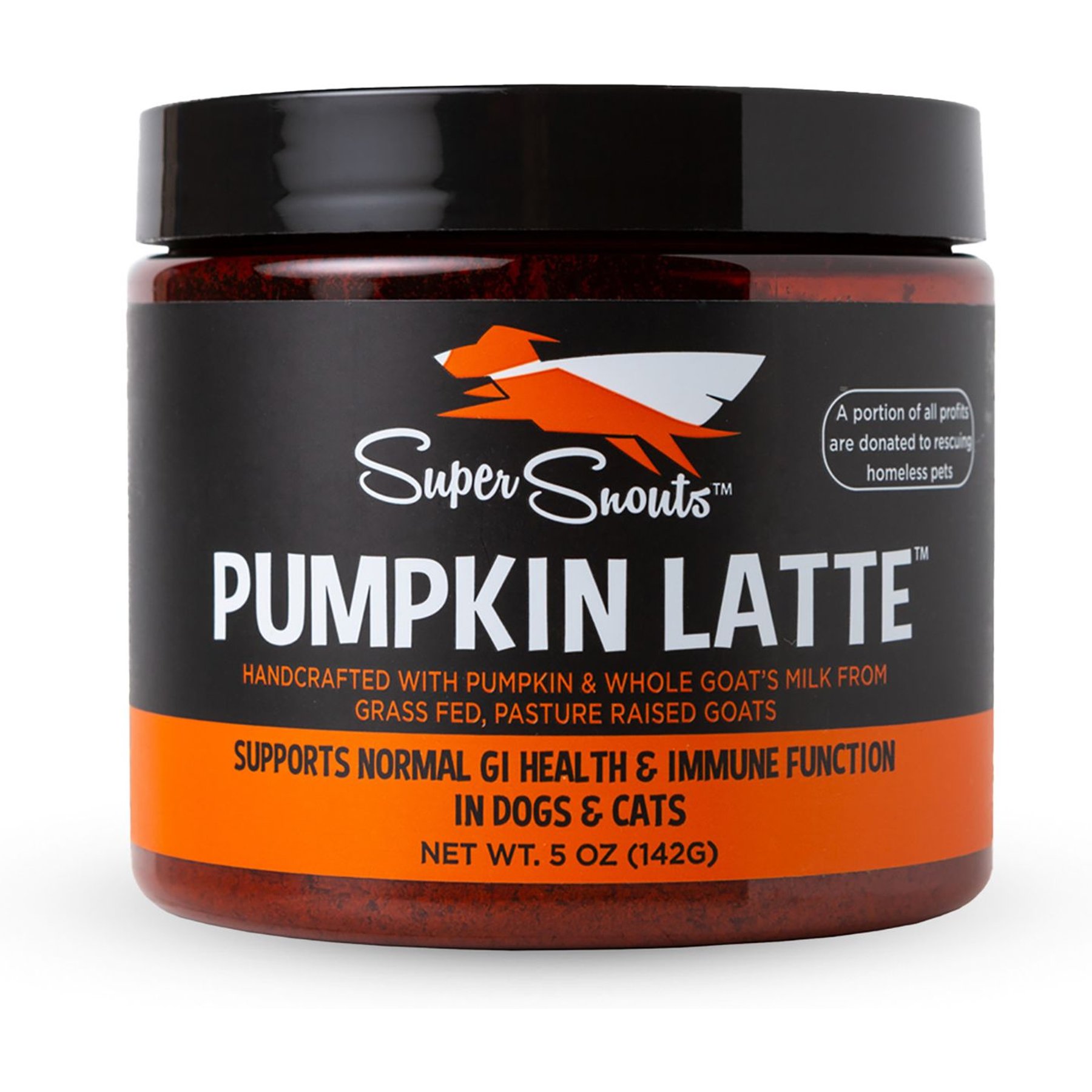 SUPER SNOUTS Pumpkin Latte Dog & Cat Digestive Supplement, 5-oz jar ...