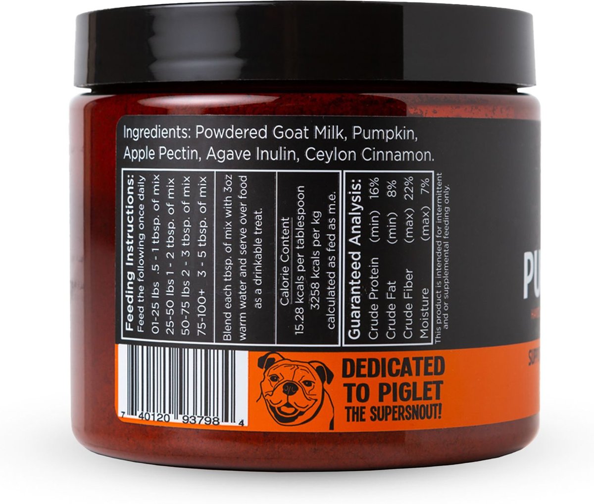 SUPER SNOUTS Pumpkin Latte Dog & Cat Digestive Supplement, 5-oz jar ...