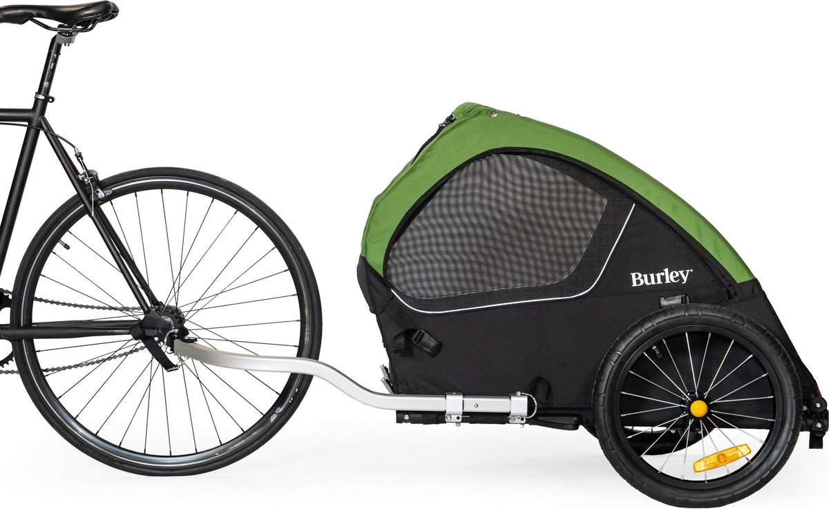 BURLEY Tail Wagon Dog Bicycle Trailer, Fern Green - Chewy.com
