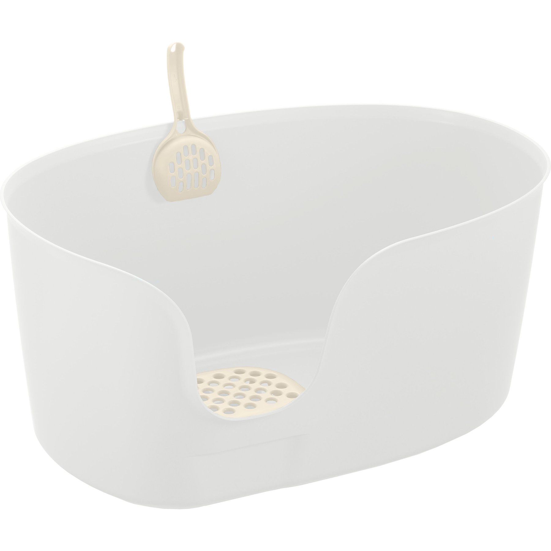 RICHELL PAW TRAX High Wall Cat Litter Box, X-Large, White - Chewy.com