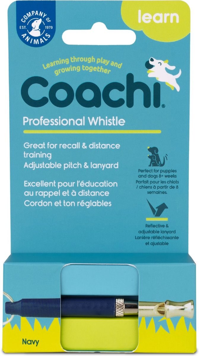 COACHI Professional Dog Training Whistle, Navy - Chewy.com
