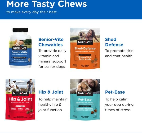 NUTRI-VET Multi-Vite Chewable Tablets Multivitamin for Dogs, 120 count ...