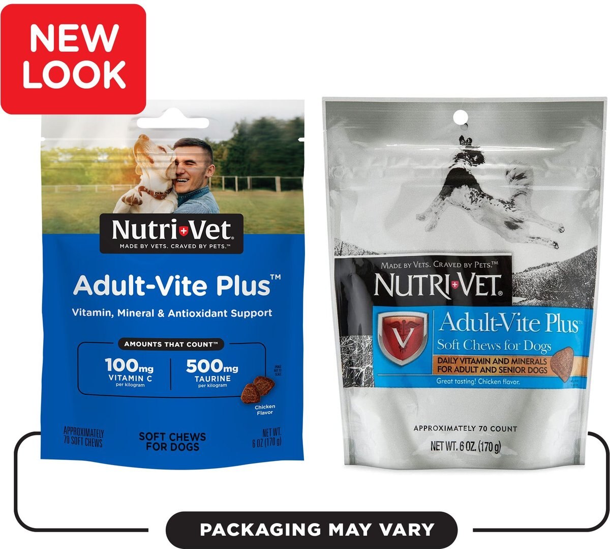 NUTRI-VET Adult-Vite Soft Chews Multivitamin for Dogs, 6-oz bag - Chewy.com