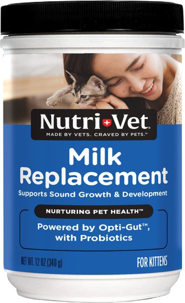 NUTRI-VET Powder Milk Supplement for Cats, 12-oz - Chewy.com