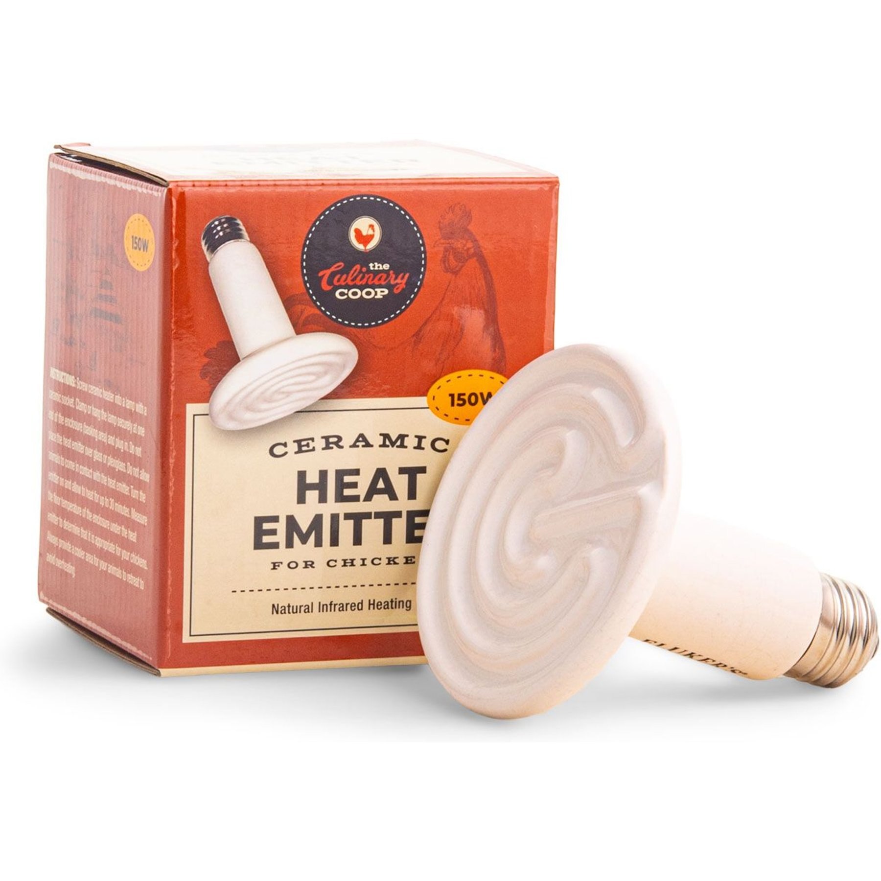 CULINARY COOP Ceramic Chicken Heat Emitter, 150-watt - Chewy.com