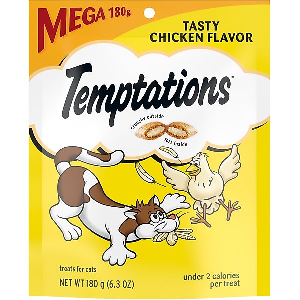 TEMPTATIONS Classic Tantalizing Turkey Flavor Soft & Crunchy Cat Treats ...