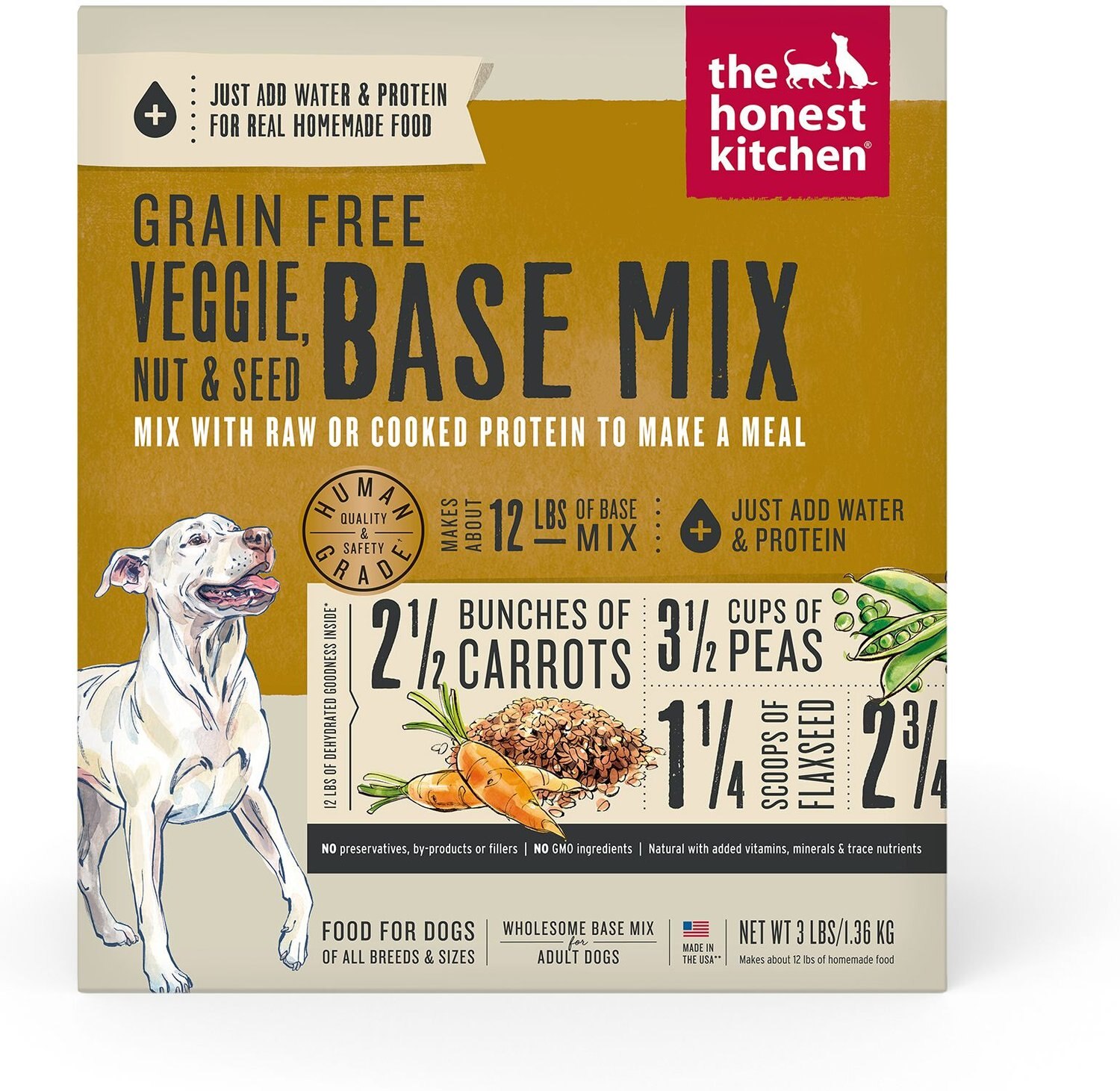 THE HONEST KITCHEN Veggie, Nut & Seed Grain-Free Dehydrated Dog Food ...