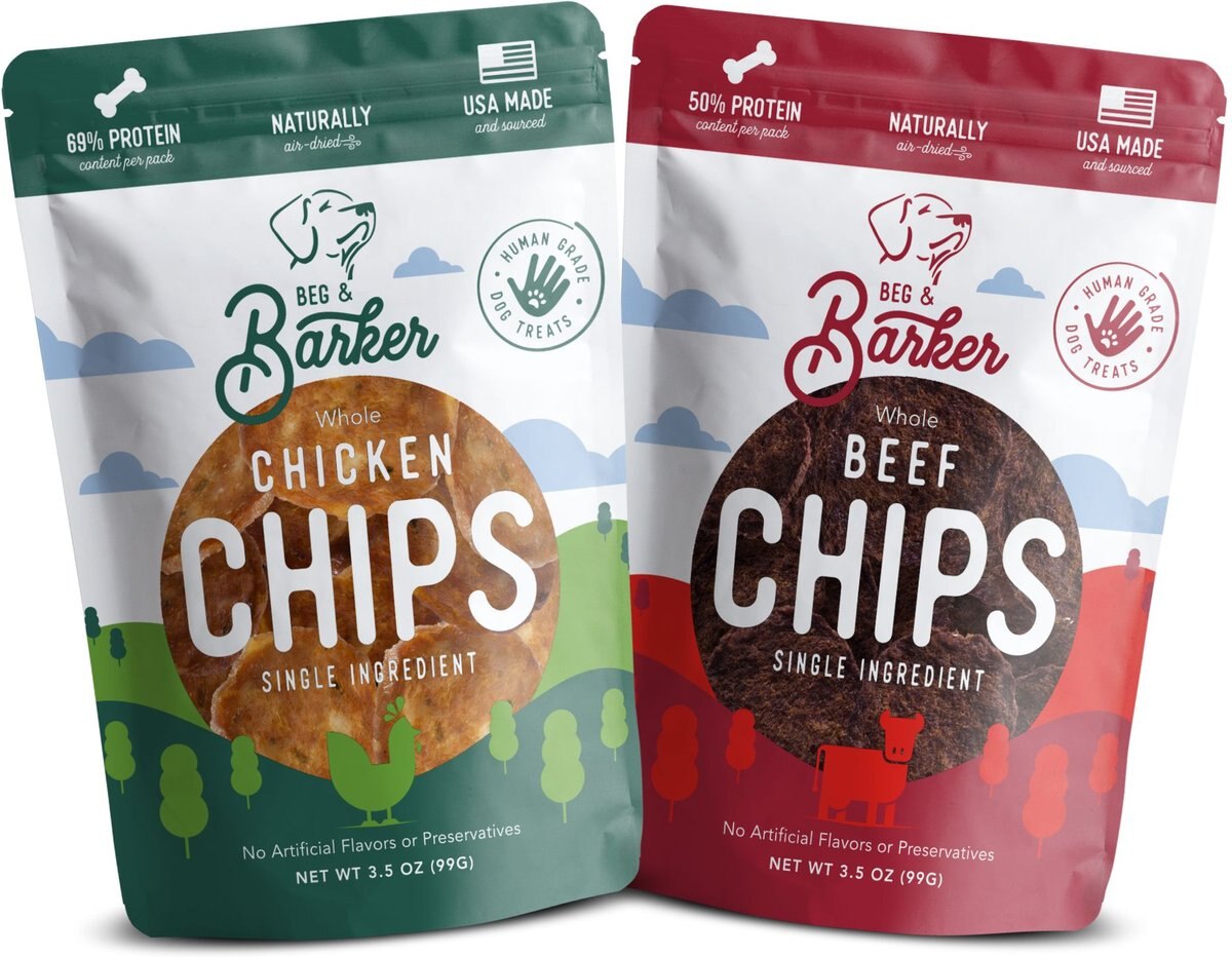 BEG & BARKER Hen 'n Hoof Combo Whole Chicken & Beef Chips Natural ...