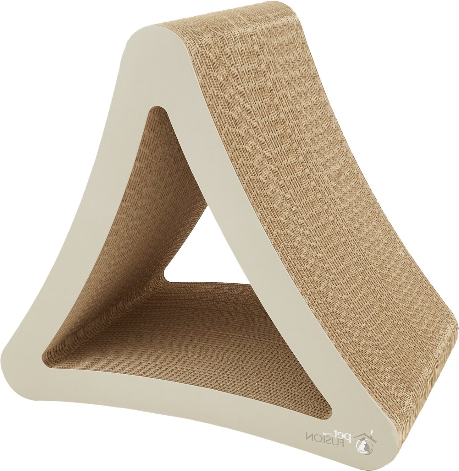 PETFUSION Vertical Cat Scratcher Toy with Catnip, Warm Gray, Standard ...