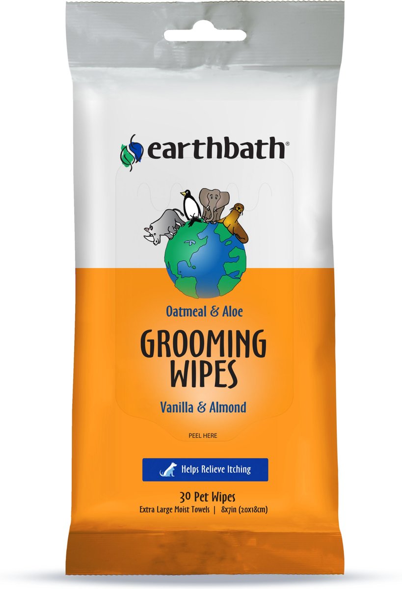 EARTHBATH Oatmeal & Aloe Vanilla & Almond Scented Cat & Dog Grooming ...
