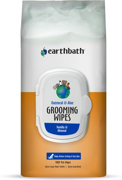 EARTHBATH Oatmeal & Aloe Vanilla & Almond Scented Cat & Dog Grooming ...