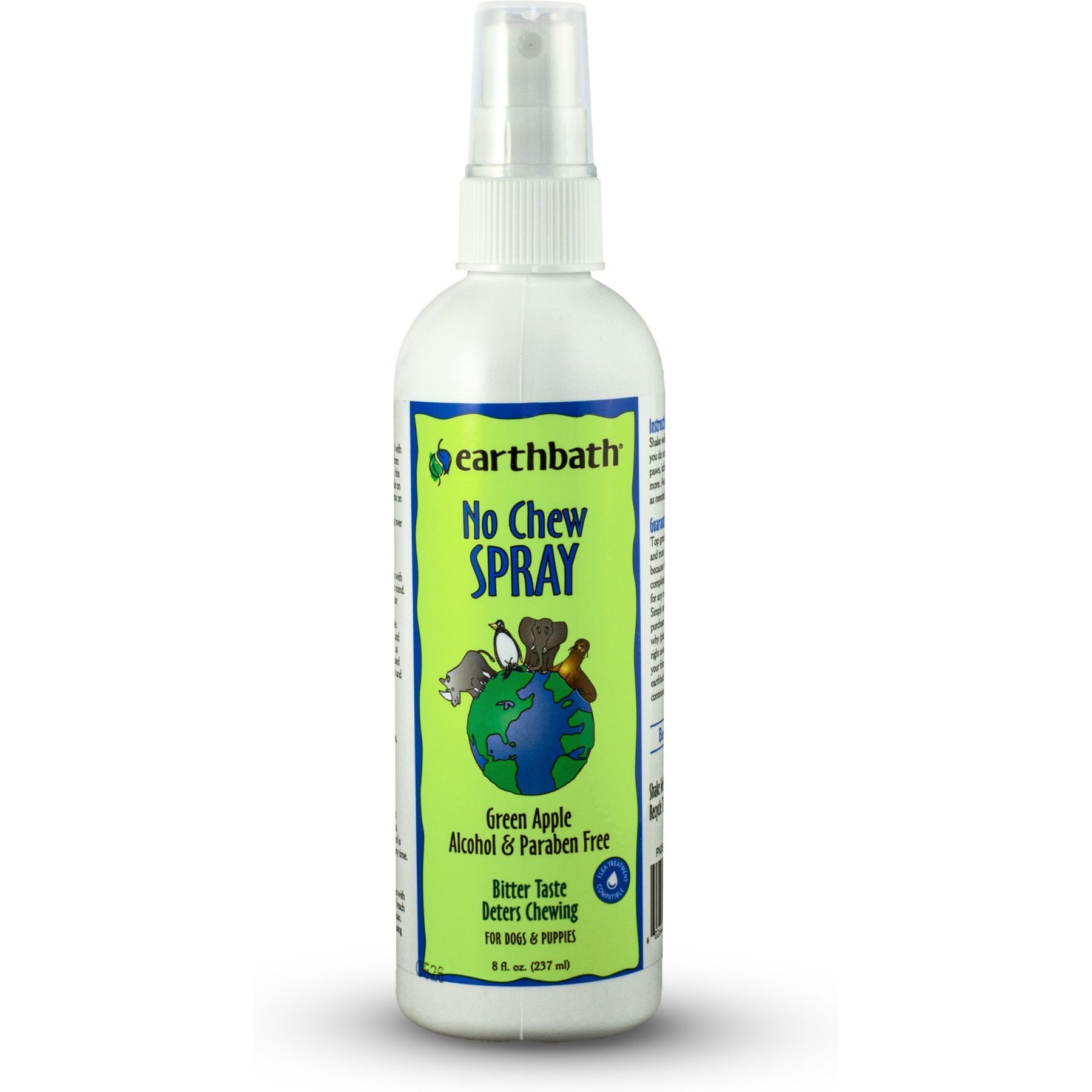 EARTHBATH No Chew Green Apple & Bitters Flavored Dog Spray, 8-fl oz ...