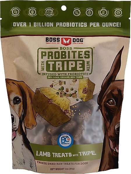 BOSS DOG Probites Lamb with Tripe Dog Treats, 3-oz bag - Chewy.com