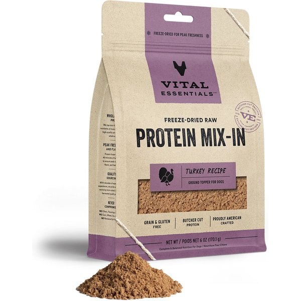 VITAL ESSENTIALS Freeze-Dried Raw Protein Mix-In Chicken Recipe Ground ...