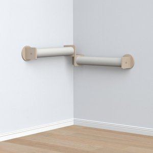 TRIXIE Wall Set 1 - Wall Mount Cat Scratching Post w/Perch, Natural ...