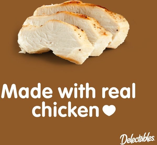 HARTZ Delectables Gravy Non Seafood Chicken Lickable Cat Treats, 1.4-oz ...