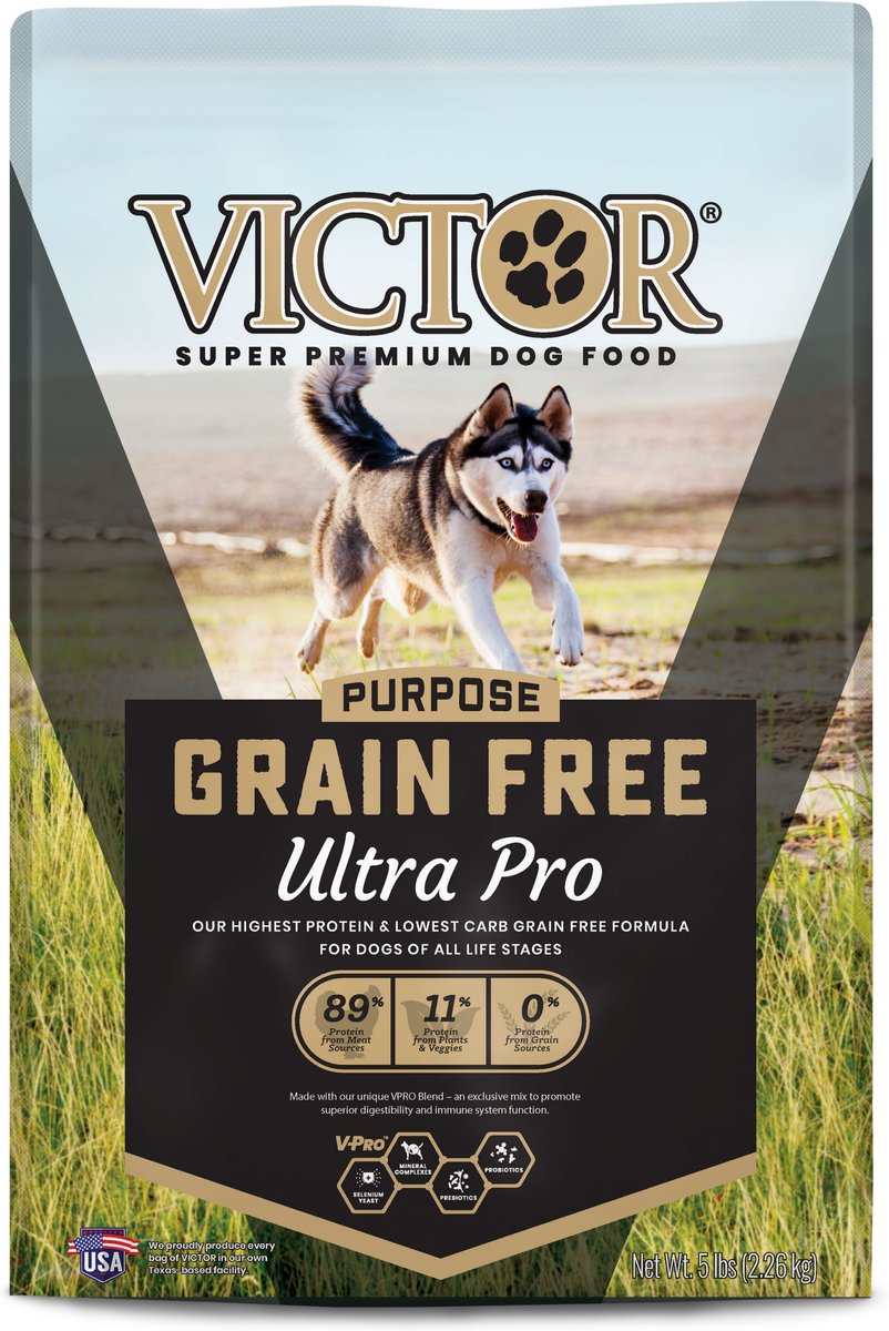 VICTOR Purpose Ultra Pro Grain-Free Dry Dog Food, 5-lb bag, bundle of 2 ...