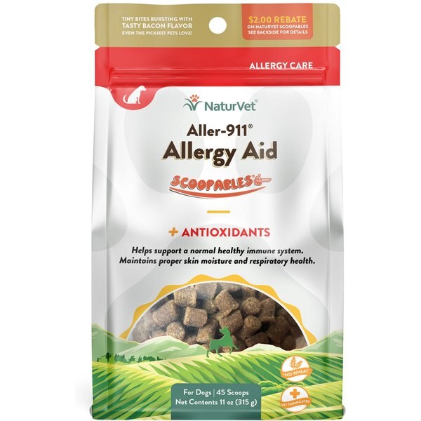NATURVET Aller-911 Plus Antioxidants Soft Chews Allergy Supplement for ...