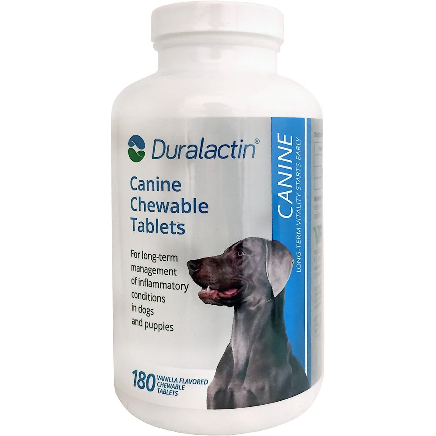 DURALACTIN Canine Chewable Vanilla Flavored Tablet Dog Supplement, 180 ...