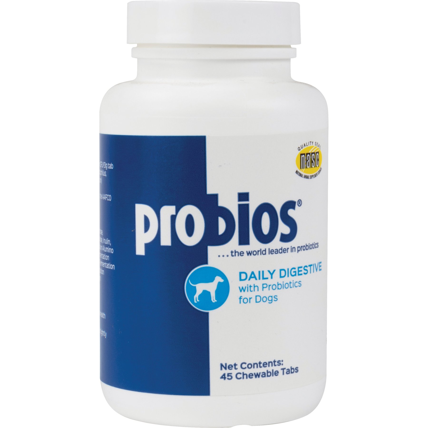 PROBIOS Daily Digestive Dog Tabs Supplement, 45 count - Chewy.com