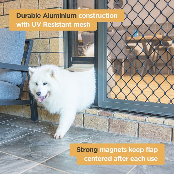 HAKUNA PETS Black Patio Dog & Cat Door, Medium - Chewy.com