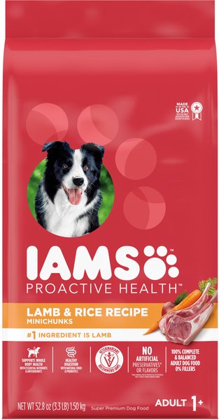 IAMS Proactive Health Minichunks Small Kibble with Lamb & Rice Adult ...