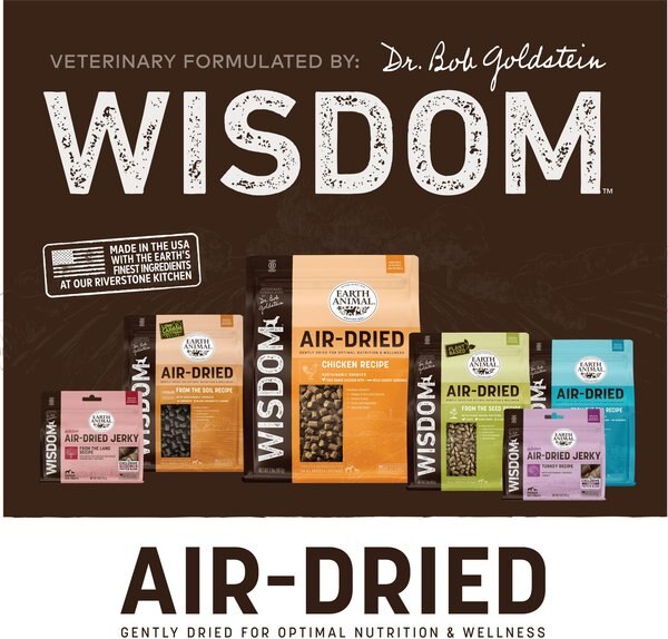 EARTH ANIMAL Wisdom Air-Dried Chicken Recipe Premium Natural Dog Food ...
