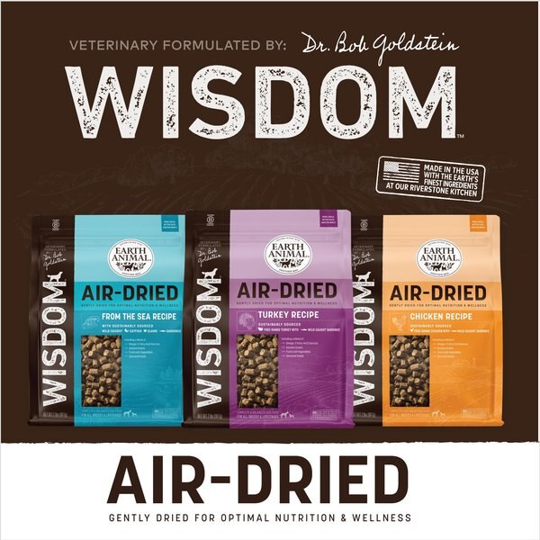 EARTH ANIMAL Wisdom Air-Dried From the Sea Recipe with Catfish, Clams ...