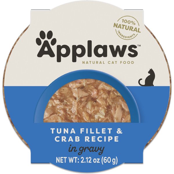 APPLAWS Ocean Fish Recipe in Gravy Limited Ingredient Cat Food Pots, 2. ...