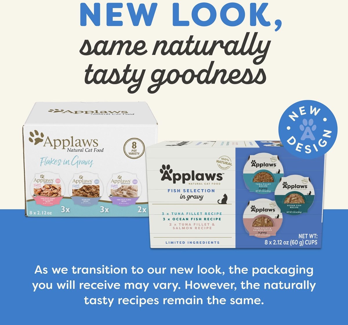 APPLAWS Fish Gravy Selection Multipack Limited Ingredient Cat Food Pots ...