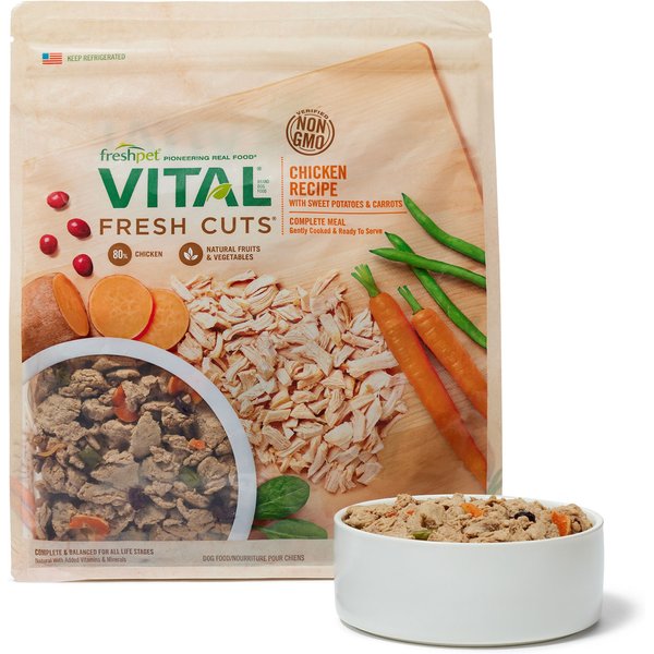 FRESHPET Vital Fresh Cuts Chicken Recipe Fresh Dog Food, 4.5-lb bag ...