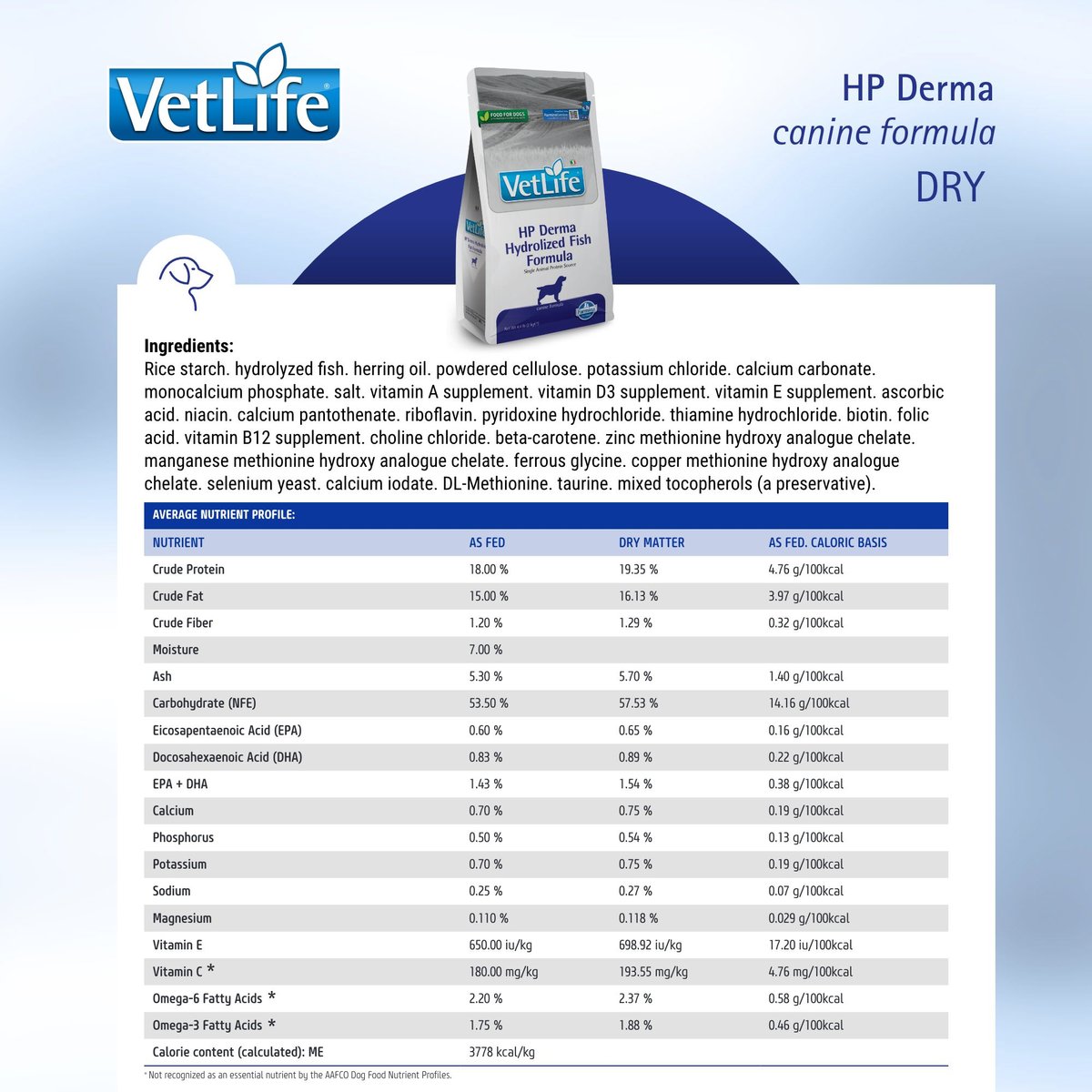 FARMINA VET LIFE Hydrolyzed Protein Derma Canine Dry Dog Food, 26.4-lb ...