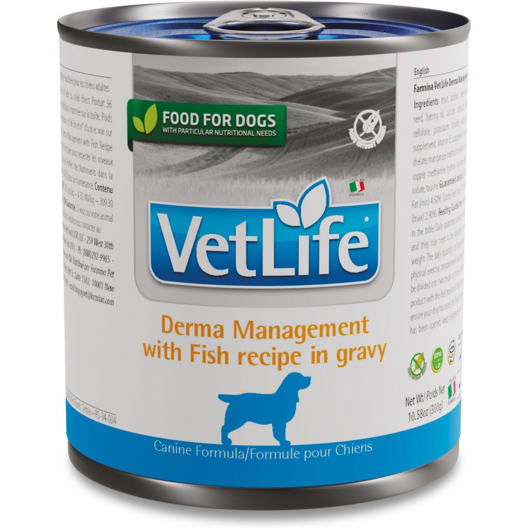 FARMINA VET LIFE Derma Management with Fish Recipe In Gravy Wet Dog ...