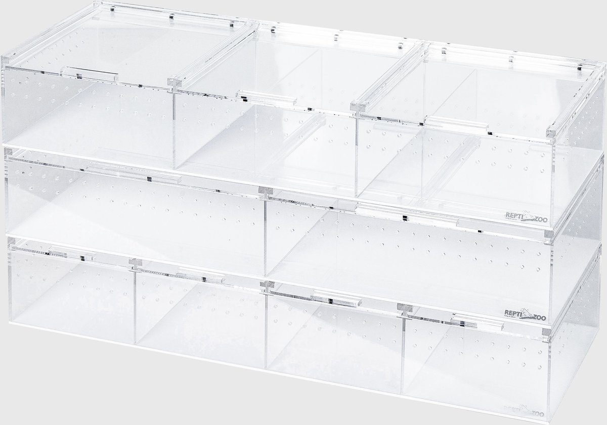 Out of Stock - REPTI ZOO Compact Acrylic Breeding case with Divider ...