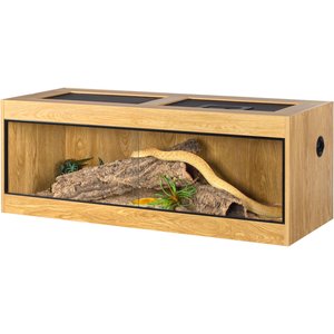 REPTI ZOO 64-gal Wooden Reptile Terrarium, Yellow - Chewy.com